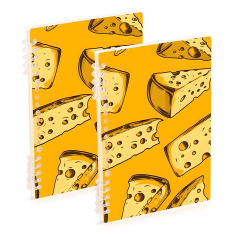 Cheeses Full Ring Binder Notebook Journey Note Diary College Ruled