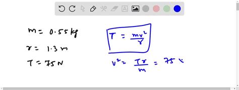 Solved Question 8 1 Pts A 0 75 Kg Ball Attached To The End Of A