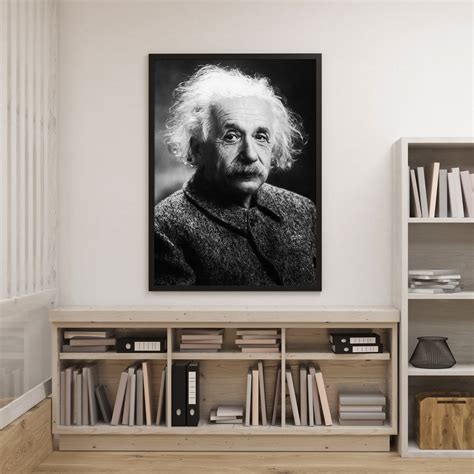 Albert Einstein Poster Print Einstein Art Einstein Wall Art Decor Einstein Albert Einstein
