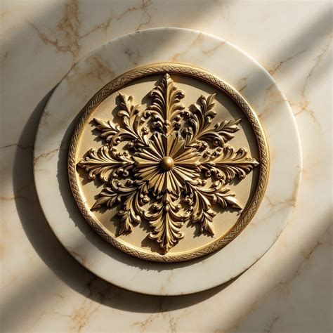 Free Golden Medallion Detail Image Medallion Vintage Gold