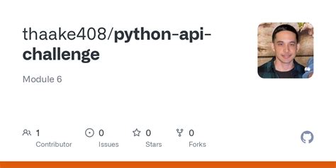 Github Thaake408python Api Challenge Module 6