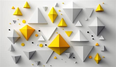 Premium Ai Image Abstract Geometric Triangles Futuristic Technology Background Ai Generative