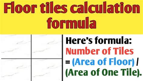 Floor Tiles Calculation Formula How Many Tiles Do You Need Civil Sir