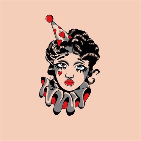 Pin By Ph Comments On Tattoo Inspo Clown Tattoo Cute Tattoos