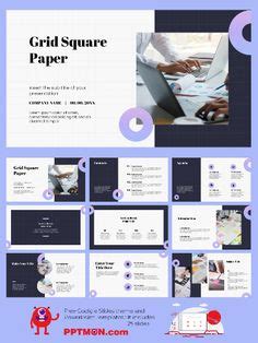 The Grid Square Powerpoint Presentation Is Shown
