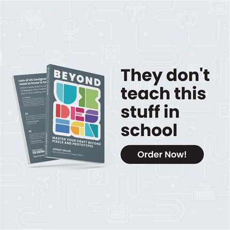 Beyond Ux Design Master Your Craft Beyond Pixels And Prototypes Is Out