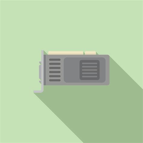 gpu display icon flat vector computer video 19187817 vector art at