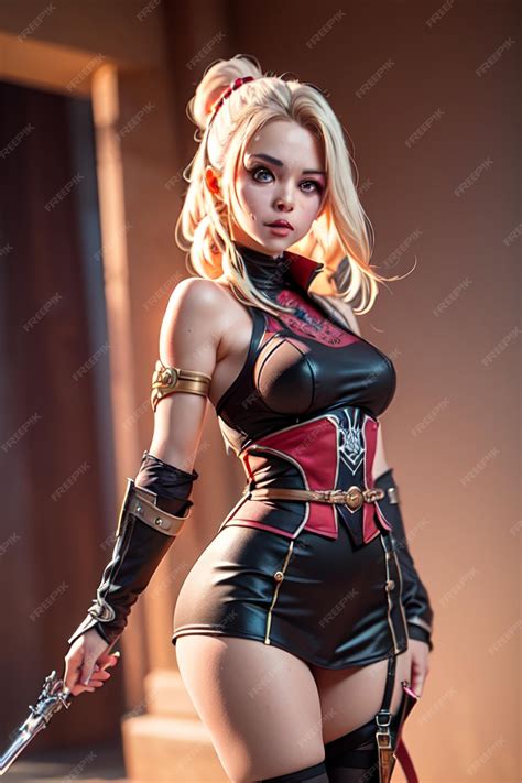 Premium Photo Sexy Woman Assassin Killer Anime Cute Girl Character