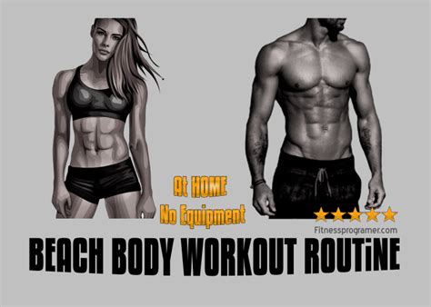Beach Body Workout Routine No Equipment