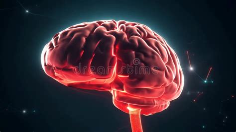 Exploring The Structure And Functions Of The Human Brain In A Detailed 3d Model Stock Footage
