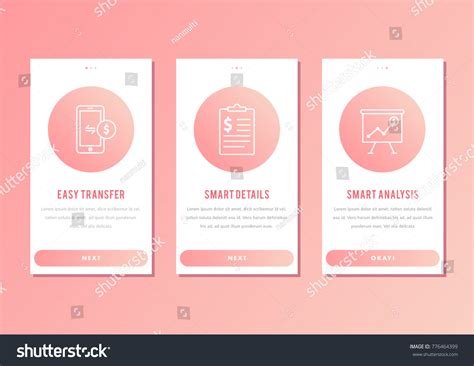 Onboarding Ux Ui Gui App Screens 库存矢量图（免版税）776464399 Shutterstock