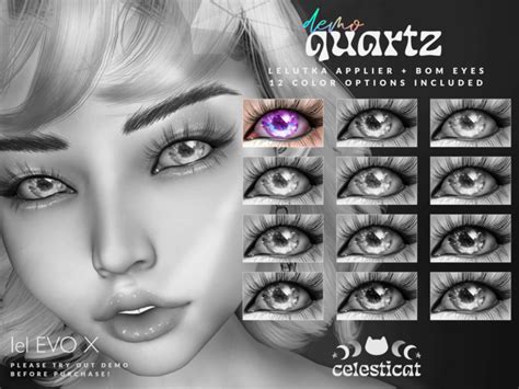 Second Life Marketplace ☆celesticat☆ Demo Quartz Eyes [lel Evo X