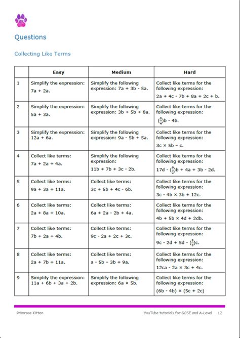 Gcse Maths Workbooks Primrose Kitten