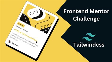 blog preview card frontend mentor challenge using tailwindcss