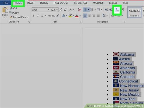 How To Alphabetize In Microsoft Word Steps With Pictures