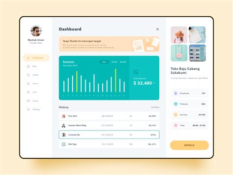 Business Web Dashboard Design