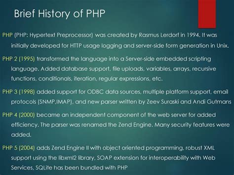 Introduction To Php “php Is A Server Side Scripting Language Designed