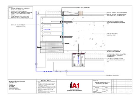 Unity A1 Tf 03 Technical Drawing Metalline Architectural Fabrications