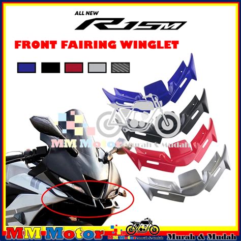 Yamaha Yzf R15m R15 V4 Front Fairing Cover Aerodynamic Racing Winglet