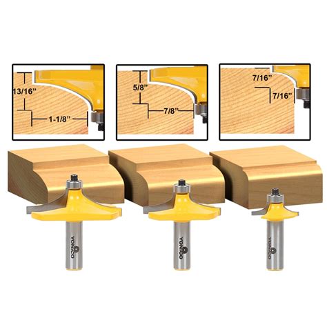 Edging Table Edge Bit Thumbnail Table Edge Forming Router Bit Set Shank Yonico