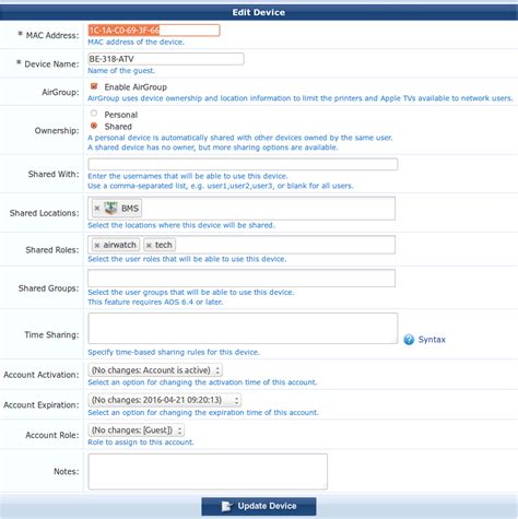 Airgroup With Cppm Enforcement Issues Security