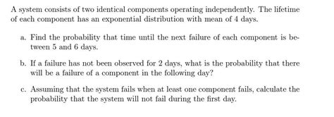 solved a system consists of two identical components