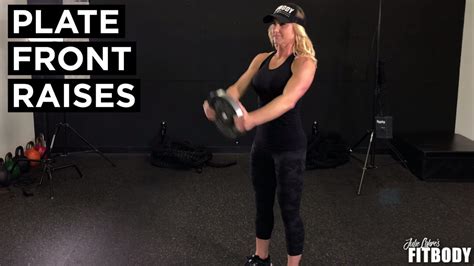 How To Do Plate Front Raise Delt Front Raise For Women