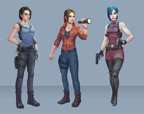 Artstation Resident Evil Female Characters