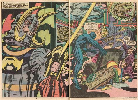 Capns Comics Black Panther 1 Splash By Jack Kirby