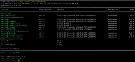 Install Mariadb Pada Centos 8 Renocloud