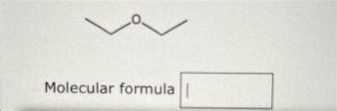 Solved Molecular Formula Molecular Formula Chegg Com