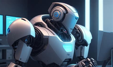 premium ai image ai robots futuristic male robot character using