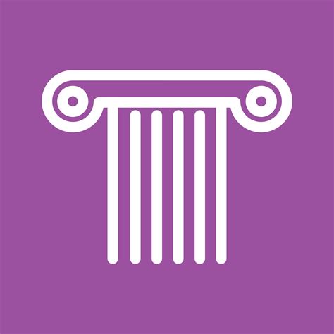 Pillar Line Color Background Icon 16719078 Vector Art At Vecteezy
