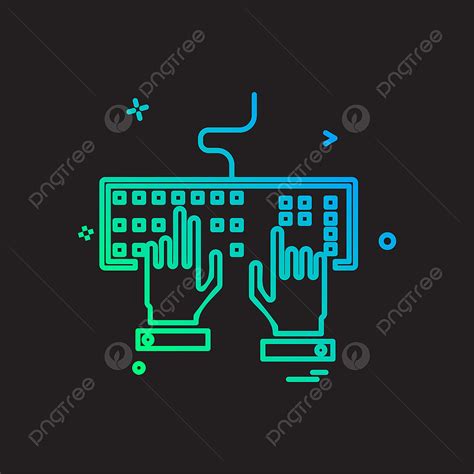 Keyboard Design Vector Hd Png Images Keyboard Icon Design Vector