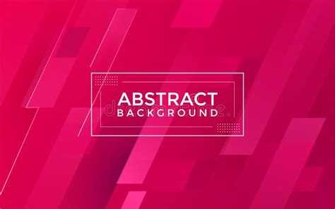 Abstract Dynamic Pink Geometric Shapes Background Stock Vector Illustration Of Template Cover