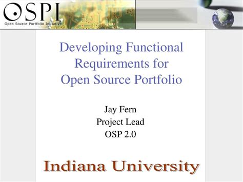 Ppt Ospi Open Source Portfolio Initiative Powerpoint Presentation