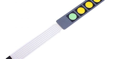 5 Key 5×1 Matrix Membrane Switch Keypad