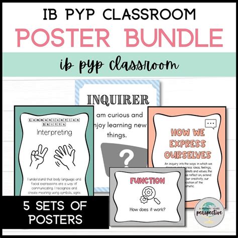 Ib Pyp Classroom Posters Ib Learner Profile Posters Key Concept Posters Transdisciplinary Themes