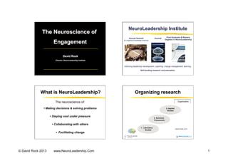 Tnr2013 David Rock The Neuroscience Of Engagement Pdf