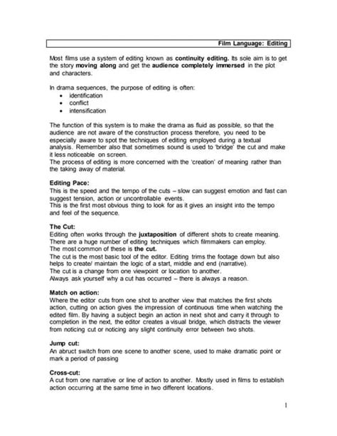 05 Editing Notes Sheet Pdf