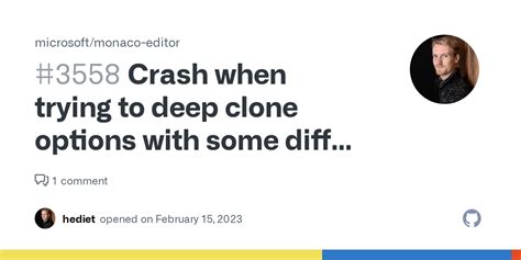 Crash When Trying To Deep Clone Options With Some Diff Providers