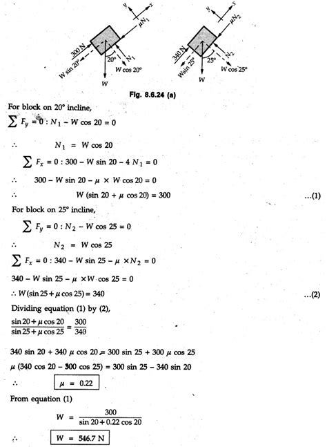 Solved Example Practice Problems Dry Friction