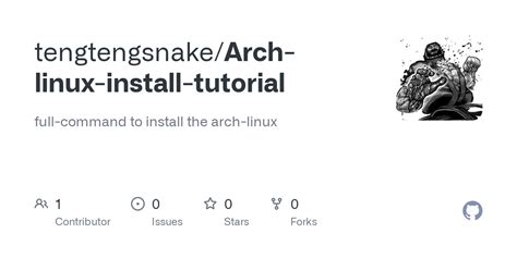 GitHub Tengtengsnake Arch Linux Install Tutorial Full Command To Install The Arch Linux