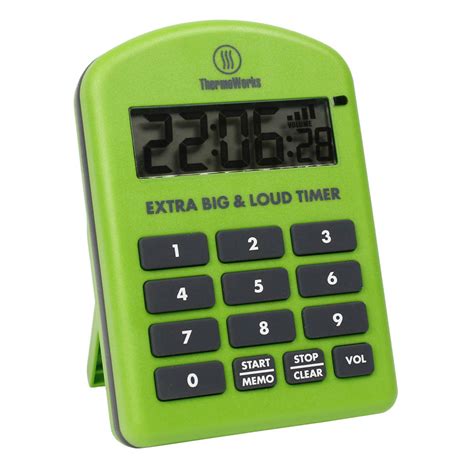 Thermoworks Extra Big And Loud Timer Adjustable Volume Splash Proof W S Robidoux Inc