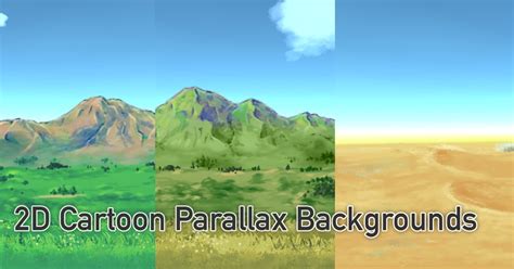2d Cartoon Parallax Backgrounds 2d Environments Unity Asset Store