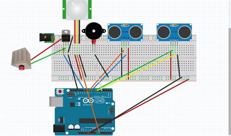 Alarma Con Ultrasonidosensor Infrarojosirena Conectada A 12 V