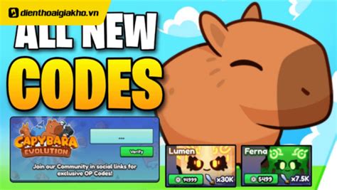 Full Code Capybara Evolution Mới Nhất 32025 Và Cách Nhập