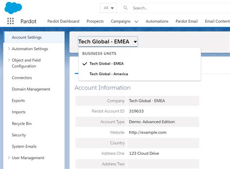 What Are Pardot Account Engagement Business Units Salesforce Ben