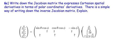 Solved From Cartesian To Polar Coordinates Spherical Chegg