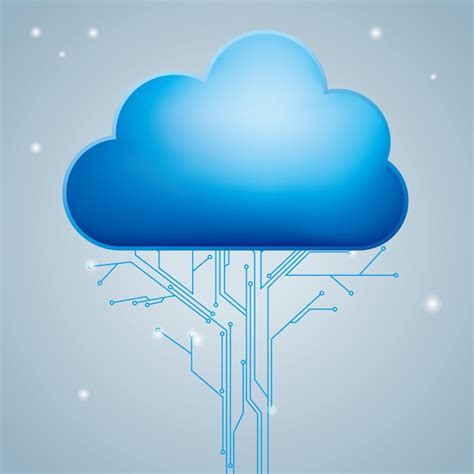 Premium Vector Cloud Computing And Networking Design Concept Circuit